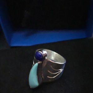 Jay King | Jewelry | Turquoise And Lapis Sterling Silver Ring | Poshmark